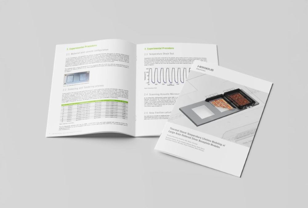 Thermal Shock Temperature Lifetime Modeling of Large Area Sintered ...